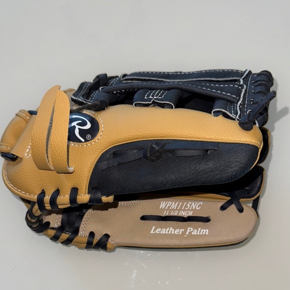 Rawlings | Other | Rawlings Black And Tan Leather Glove | Poshmark